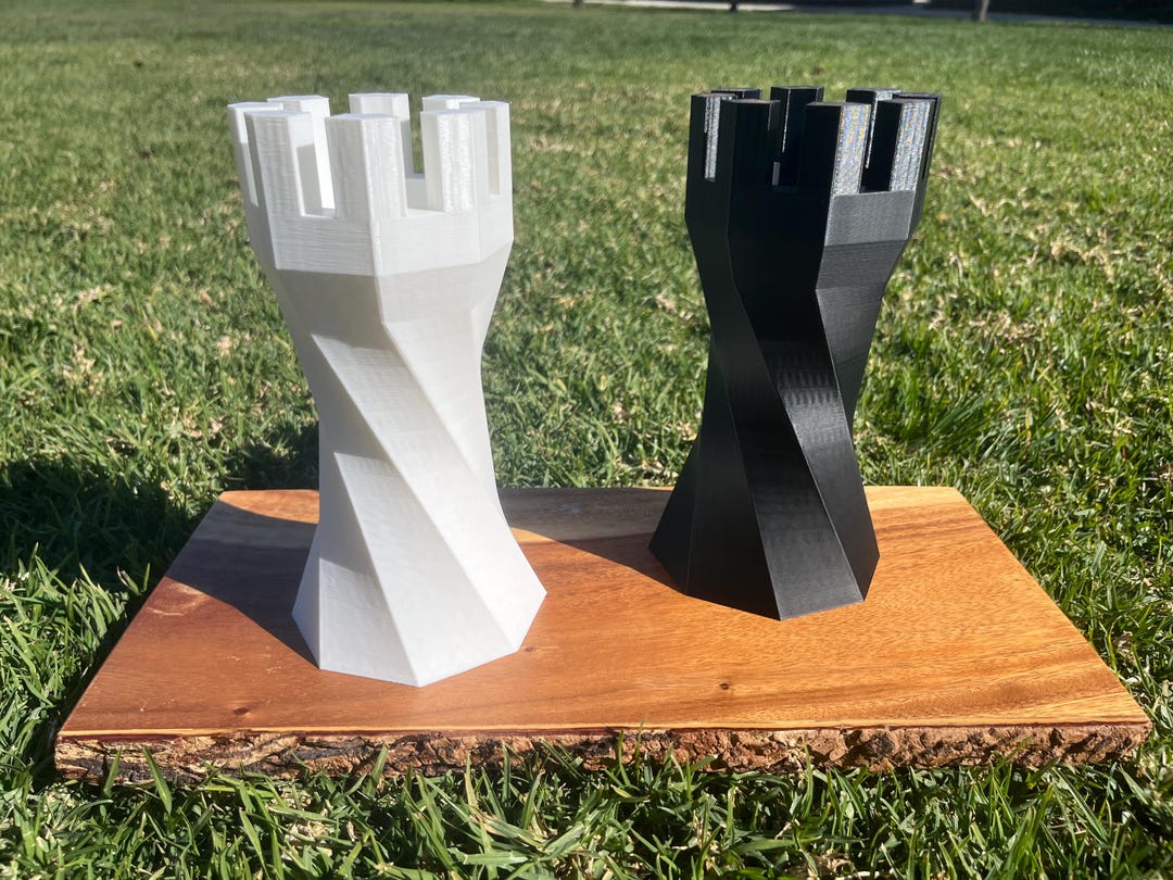 Custom "twisty" Themed Large Rook 3D Printed Chess Piece Figurine - Etsy