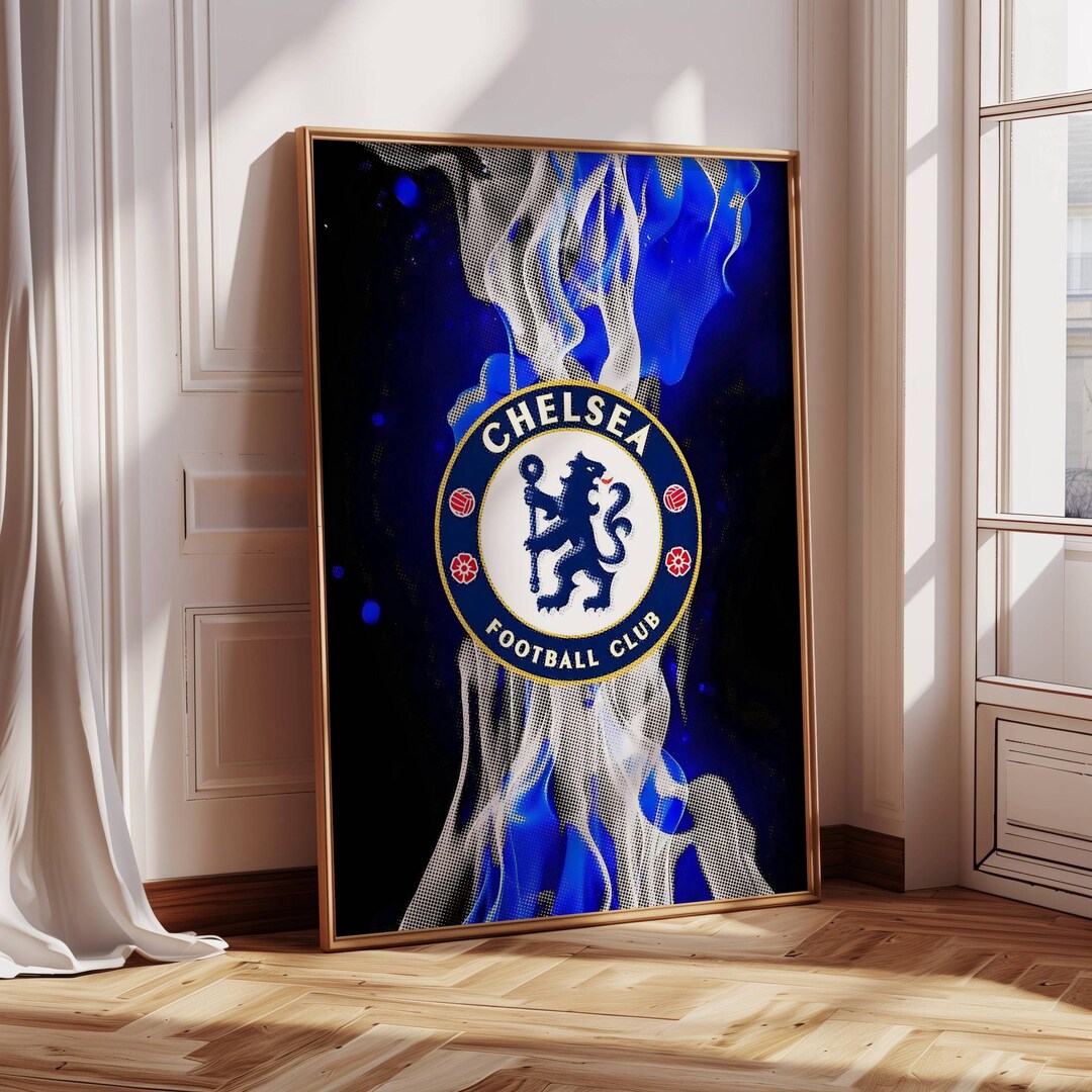 Football Logo / Chelsea Team Logo / Football Print / Football Poster - Etsy