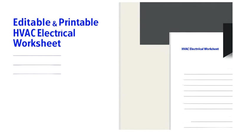 Electrical Measurement Worksheet for HVAC Technicians – Professional ...