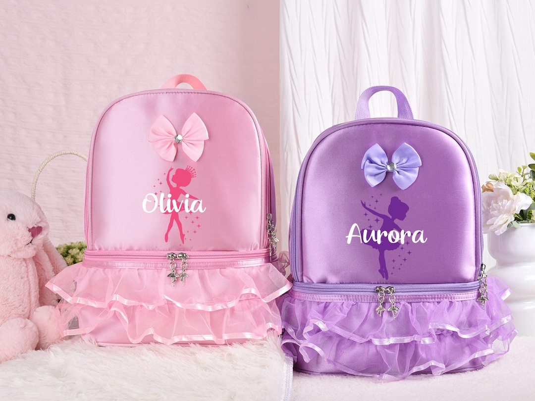 Custom Toddler Ballerina Bag,personalized Girls Name Backpack,ballet ...
