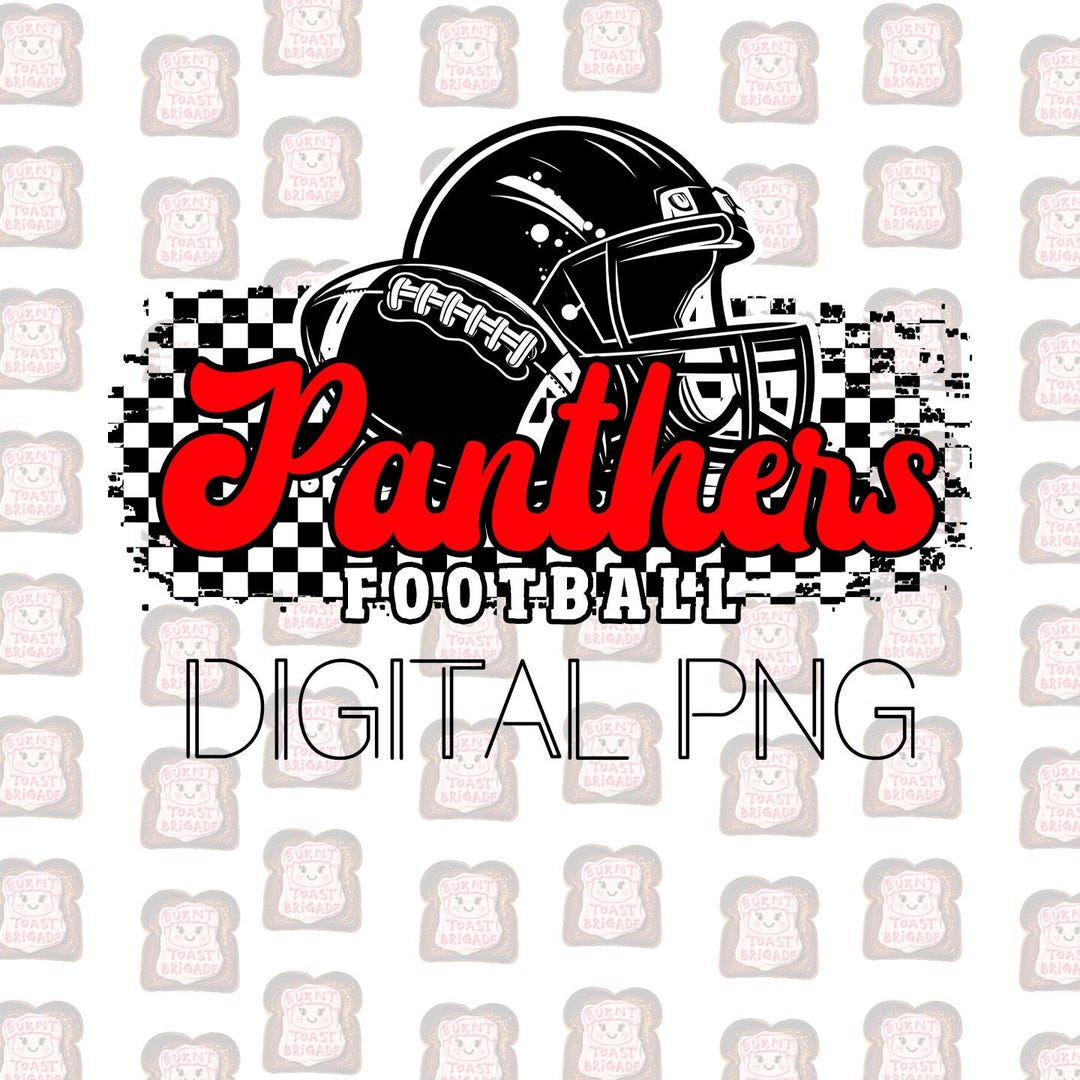 Panthers Red Football Helmet Mascot PNG | Custom Mascot PNG | Football ...