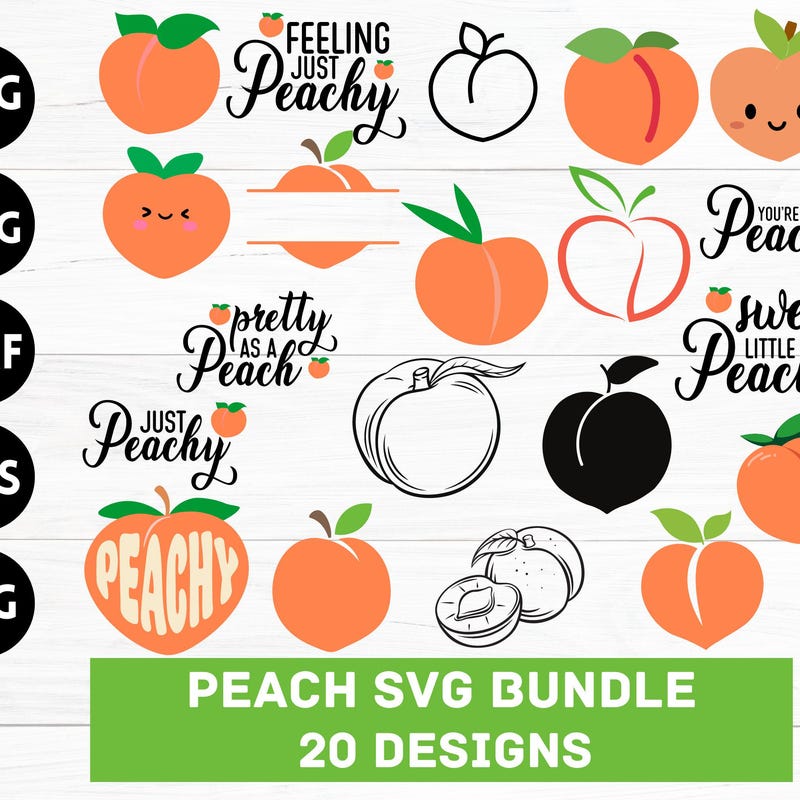 Georgia Peach Svg - Etsy