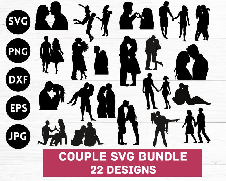 Couple SVG Bundle, Matching Couple Svg, Couple Svg for Shirt, Valentine ...
