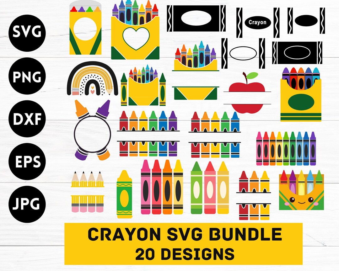 Crayon Svg Crayola Svg Crayon Wrapper Svg Crayon Wrapper Cut File ...