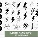 Lightning Bolt SVG, Flash Svg, Lightning Cut File, Electric Bolt ...