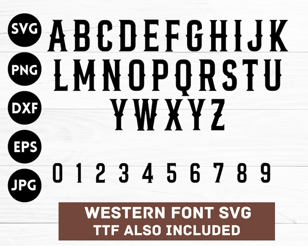 Western Font Wild West Font Old West Font Western Font Styles Cowboy ...