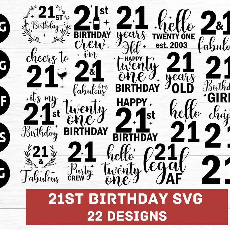 Number 21 Clipart - Etsy