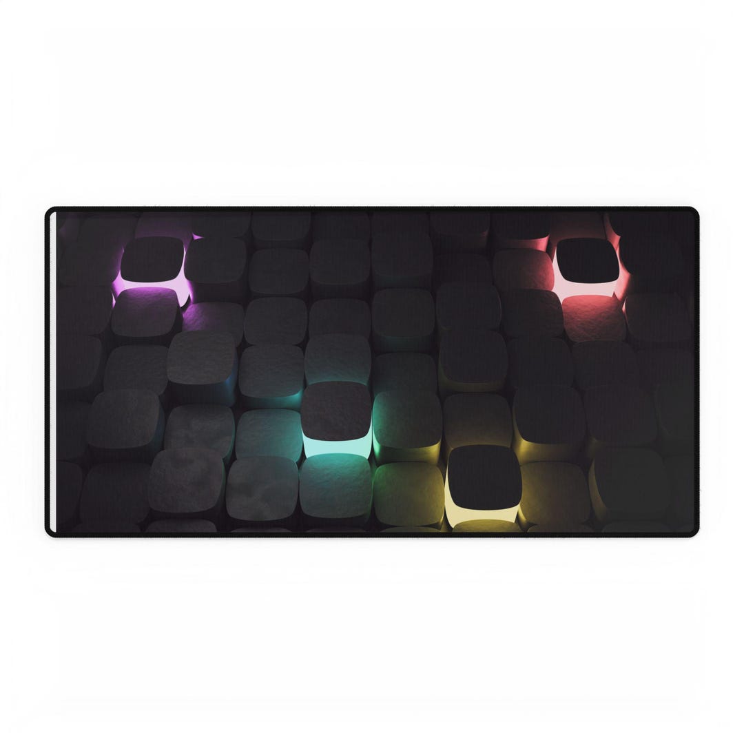 Neon Lights Desk Mats, Gaming Mouse Pad, Desk Pad, Office Decor ...
