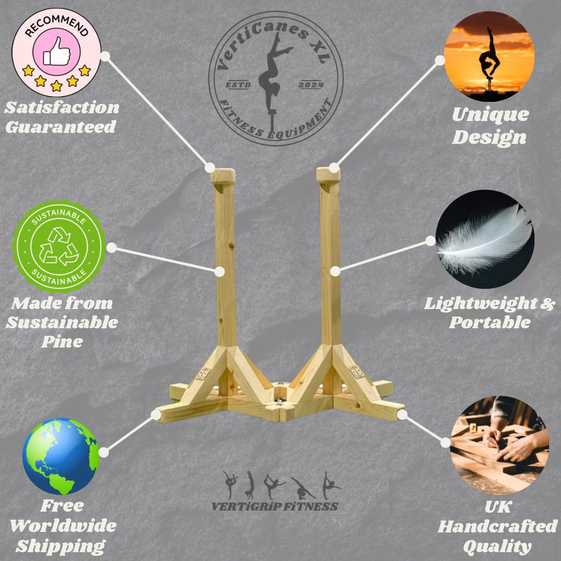 Premium Contortion Canes | Duo Handstand Canes | Contortion Canes ...