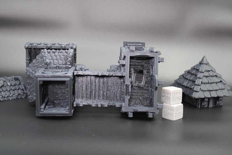 Tabletop Terrain Garrison Guard Post Barracks Dnd RPG Skirmish 32mm - Etsy