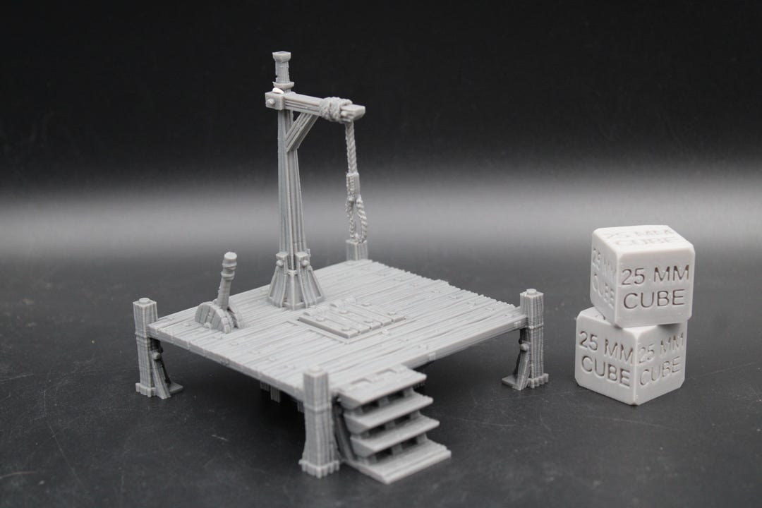 Tabletop Terrain Medieval Fantasy City Town Gallows Hangman Pole Dnd ...