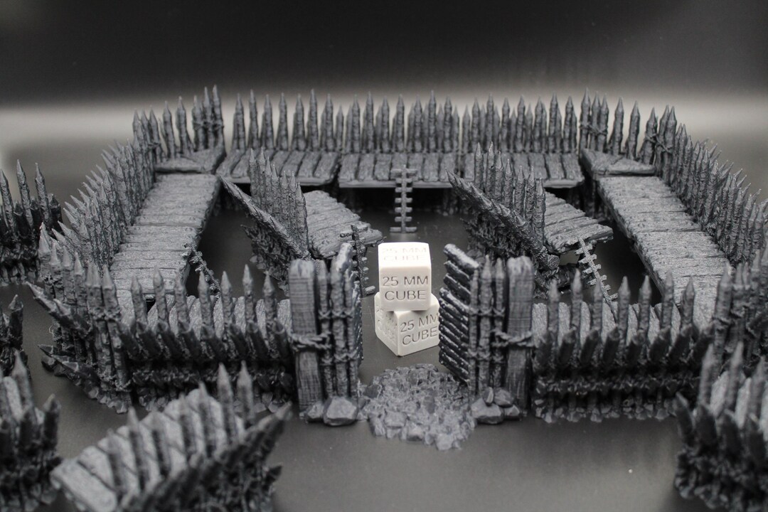 Tabletop Terrain Palisade Log Defense Wall Viking Germanic Highland Dnd ...