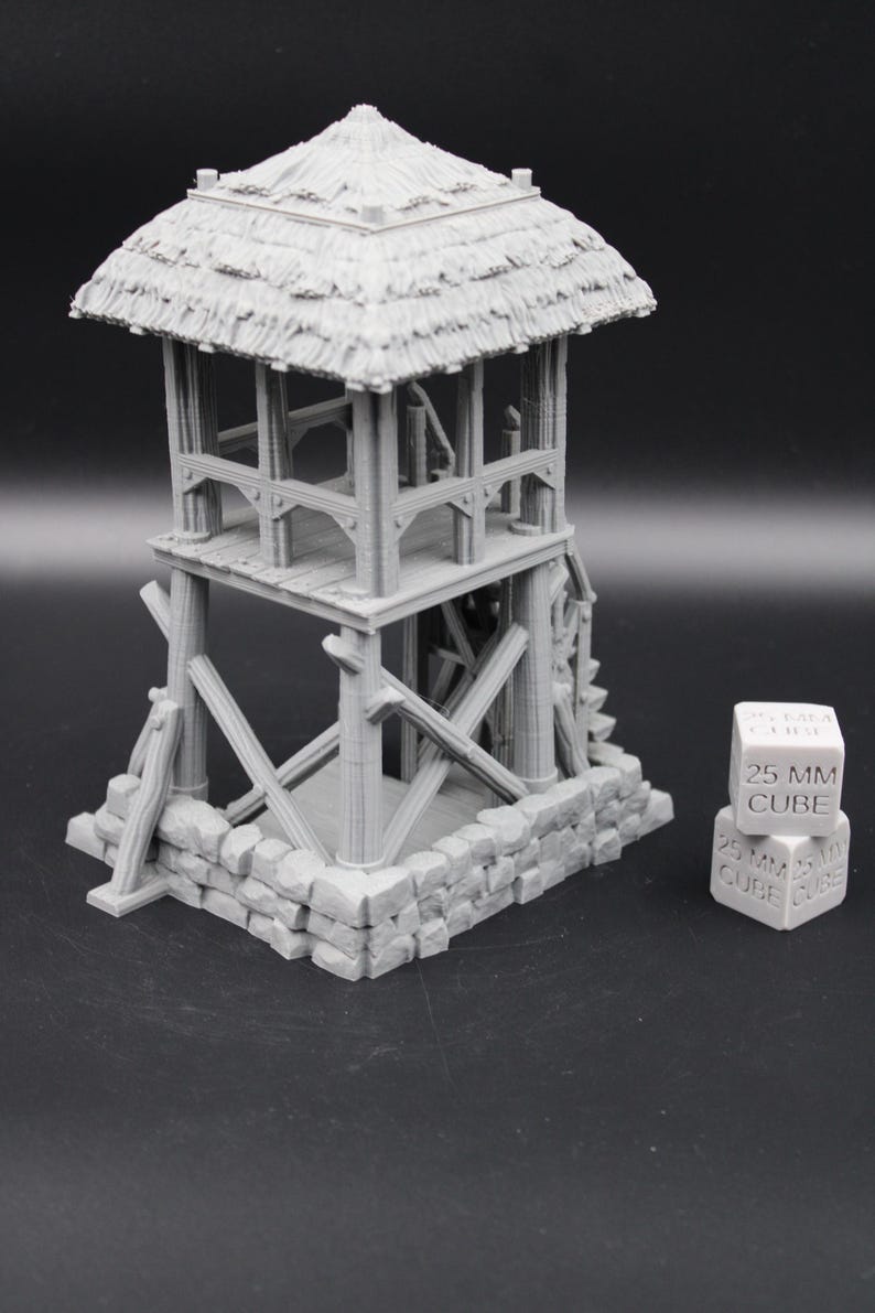 Tabletop Terrain Fantasy Watchtower Defense Dnd RPG Wargame Skirmish ...