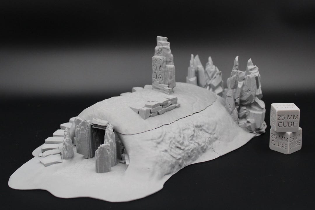 Tabletop Terrain Crypt Burial Mound Barrow Dnd RPG Wargame Skirmish ...