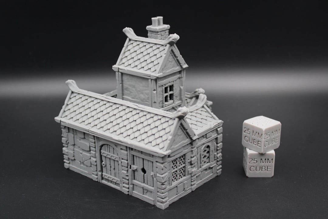 Tabletop Terrain Plaster Stone House 3of19 Town City Dnd RPG Wargame ...