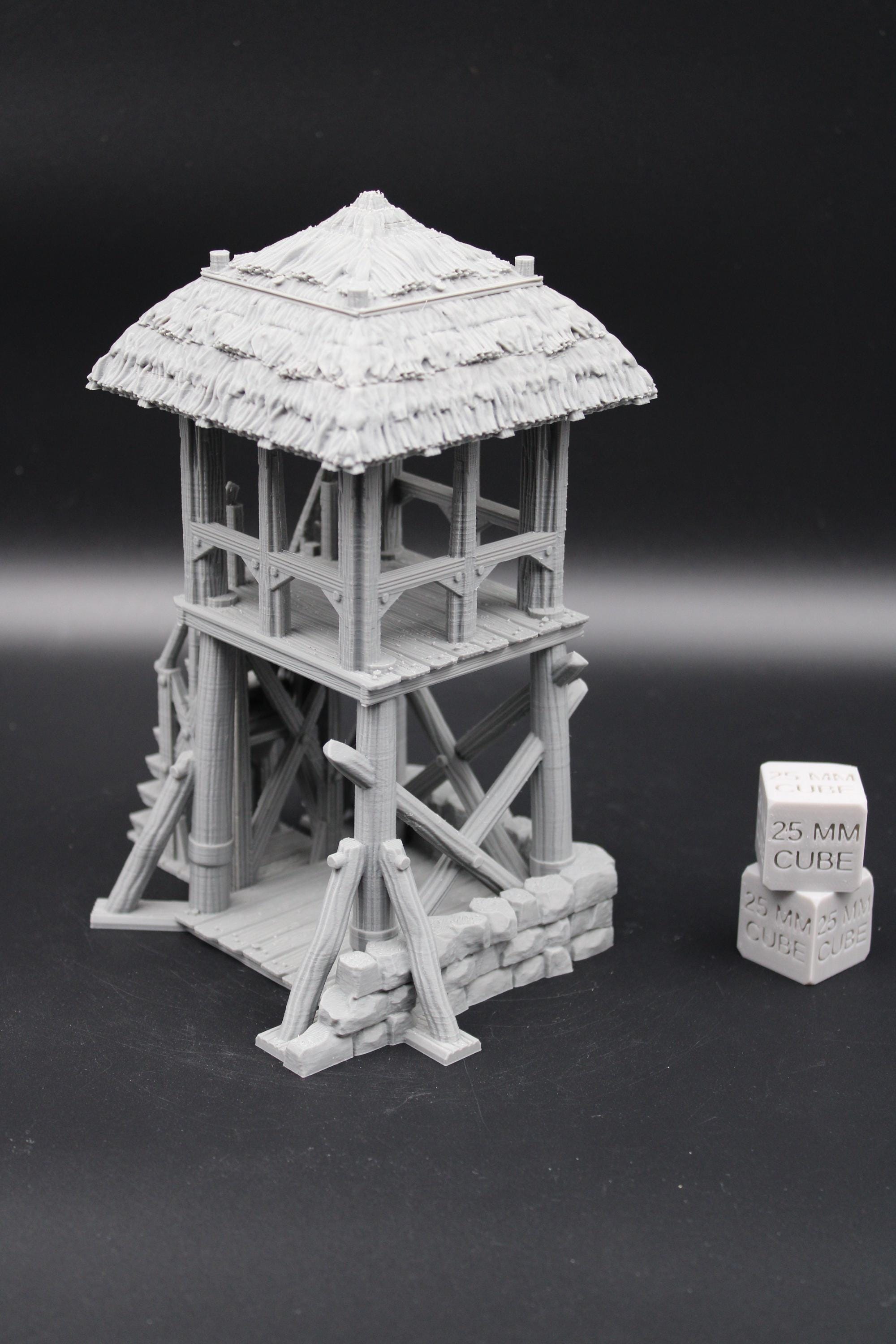 Tabletop Terrain Fantasy Watchtower Defense Dnd RPG Wargame Skirmish ...
