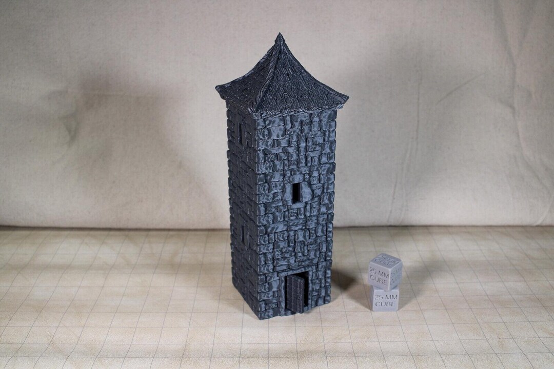 Tabletop Terrain 4 Story Tower Guard Garrison Dnd RPG Wargame Skirmish ...