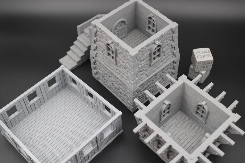 Tabletop Terrain Defense Tower Garrison Dnd RPG Wargame Skirmish 28mm ...