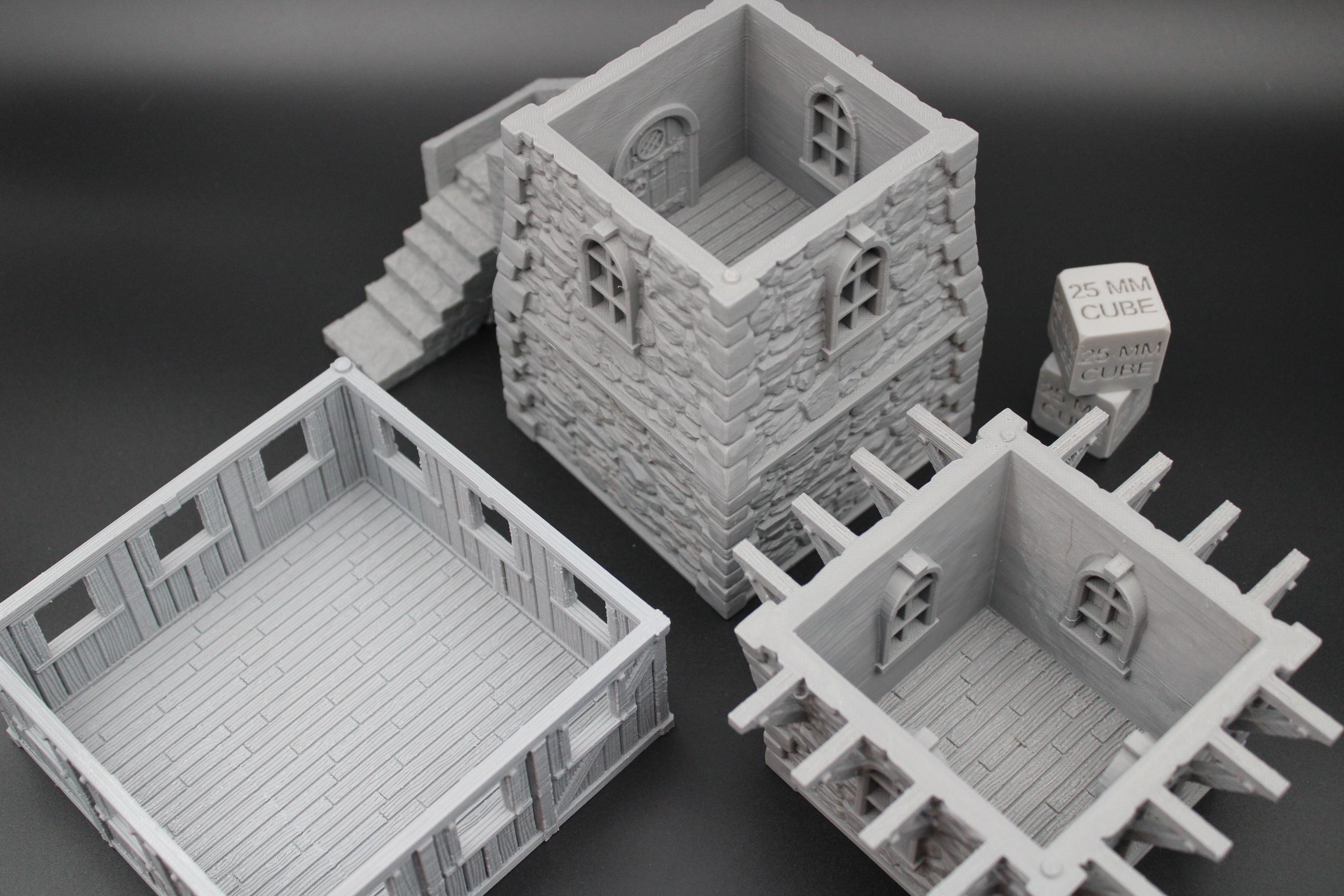 Tabletop Terrain Defense Tower Garrison Dnd RPG Wargame Skirmish 28mm ...