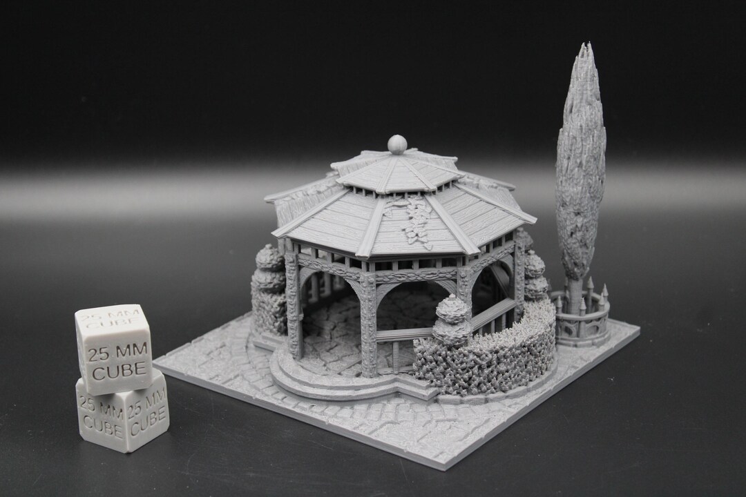 Tabletop Terrain Fantasy Plaza Gazebo Dnd RPG Wargame Skirmish 28mm - Etsy