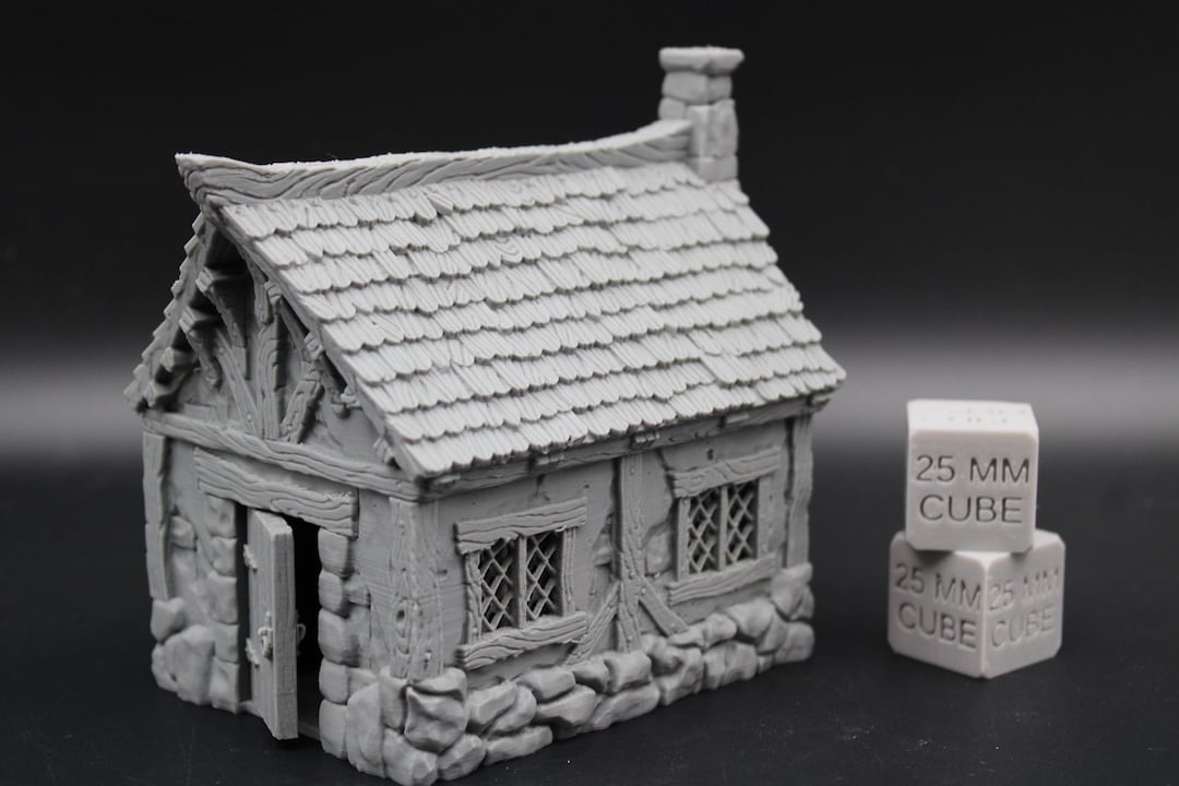 Tabletop Terrain Tiny Cottage House Dnd RPG Wargame Skirmish 28mm - Etsy