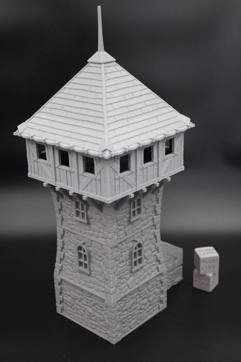 Tabletop Terrain Defense Tower Garrison Dnd RPG Wargame Skirmish 28mm ...
