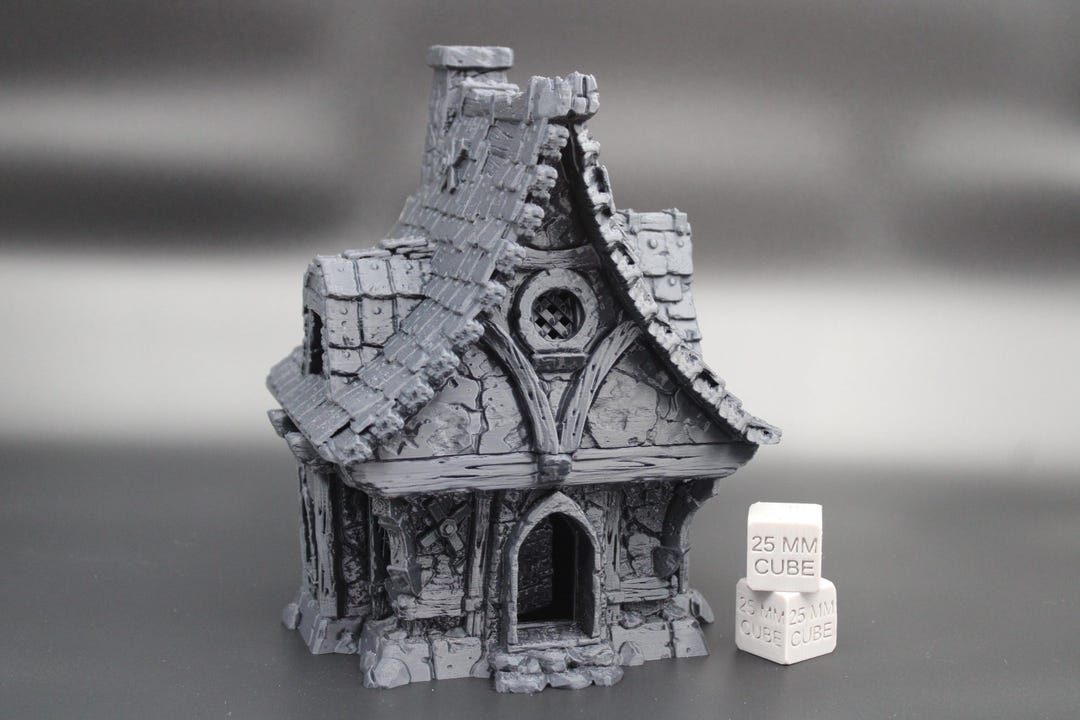 Tabletop Terrain 2 Story Cottage House Dnd RPG Skirmish 28mm - Etsy