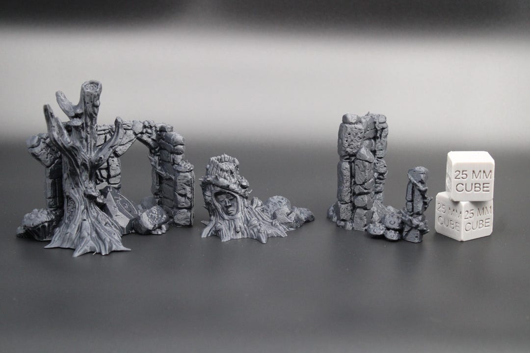 Tabletop Terrain Scenery Ruin Scatter Living Stump Wall Gate Dnd ...
