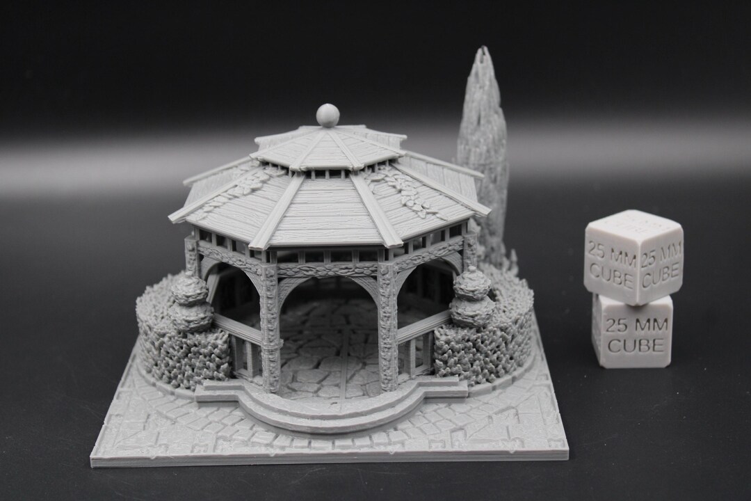 Tabletop Terrain Fantasy Plaza Gazebo Dnd RPG Wargame Skirmish 28mm - Etsy
