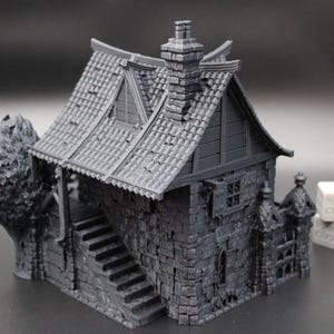 Tabletop Terrain Fantasy Water Wheel Mill Sawmill Workshop Dnd RPG ...