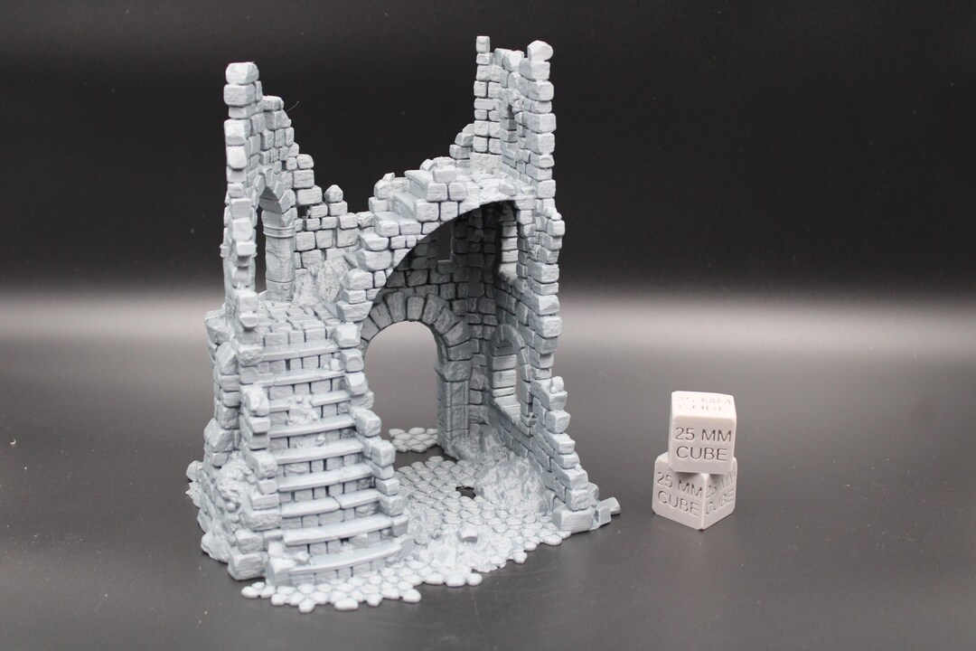 Tabletop Terrain Fantasy Tower Castle Ruin Dnd RPG Wargame Skirmish ...