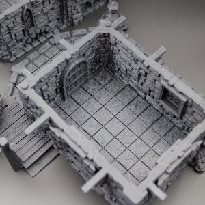 Tabletop Terrain Fantasy Water Wheel Mill Sawmill Workshop Dnd RPG ...