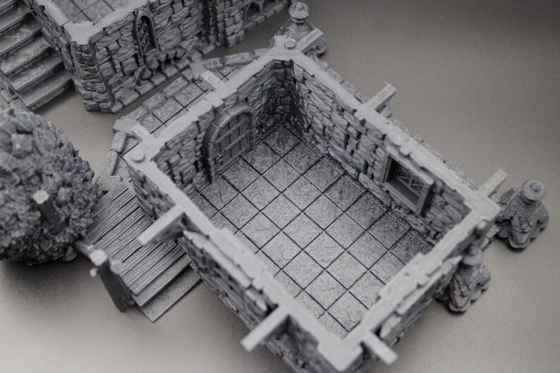 Tabletop Terrain Fantasy Water Wheel Mill Sawmill Workshop Dnd RPG ...