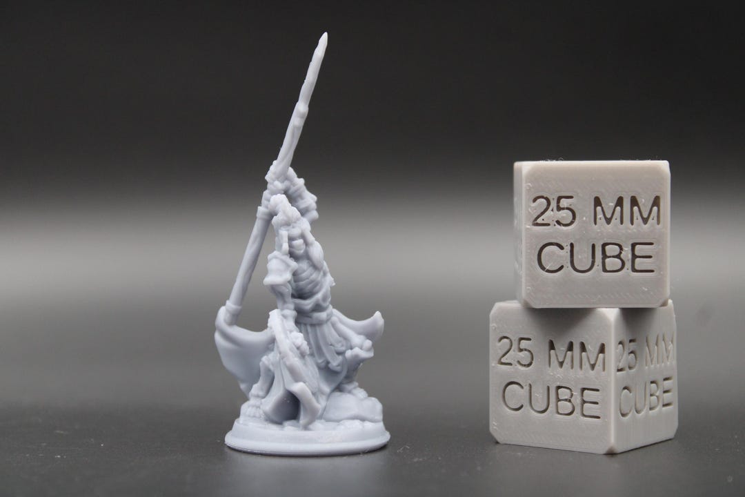 Skeleton Undead Shield Spear Armor Knight Warrior 32mm Miniature Dnd ...