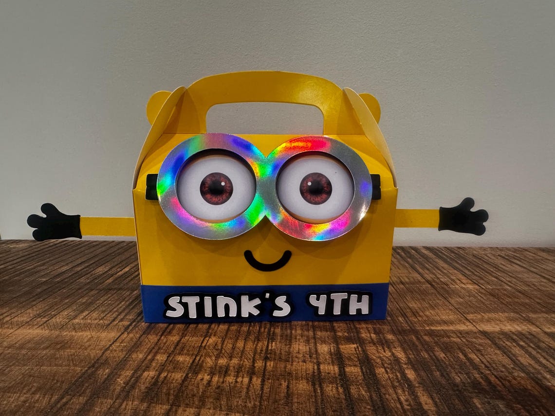 Minion Party Favor Box - Etsy