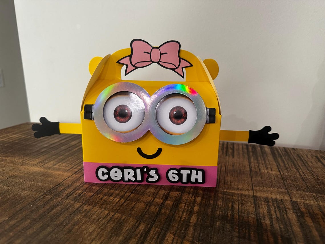 Minion Party Favor Box - Etsy