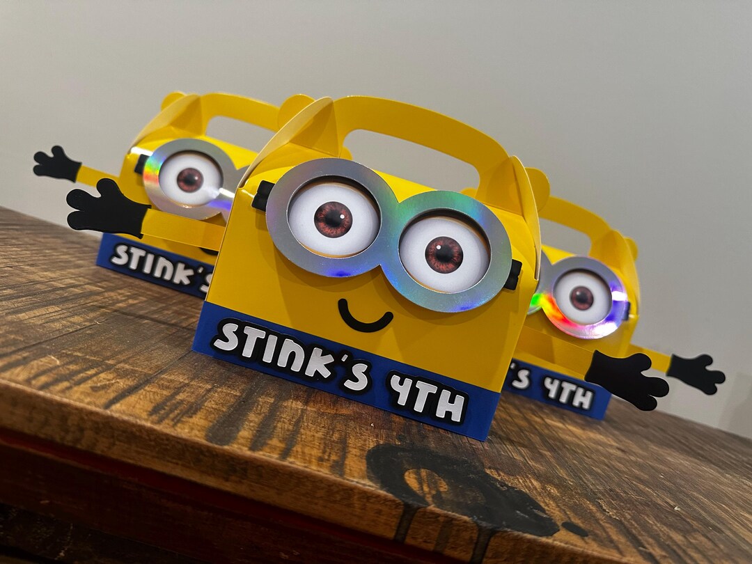 Minion Party Favor Box - Etsy