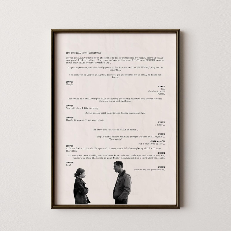 Movie Script Print - Etsy
