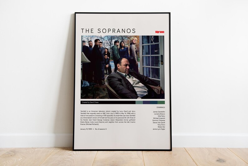 The Sopranos TV Series Poster, Sopranos TV Series, Favorite Movie/tv ...