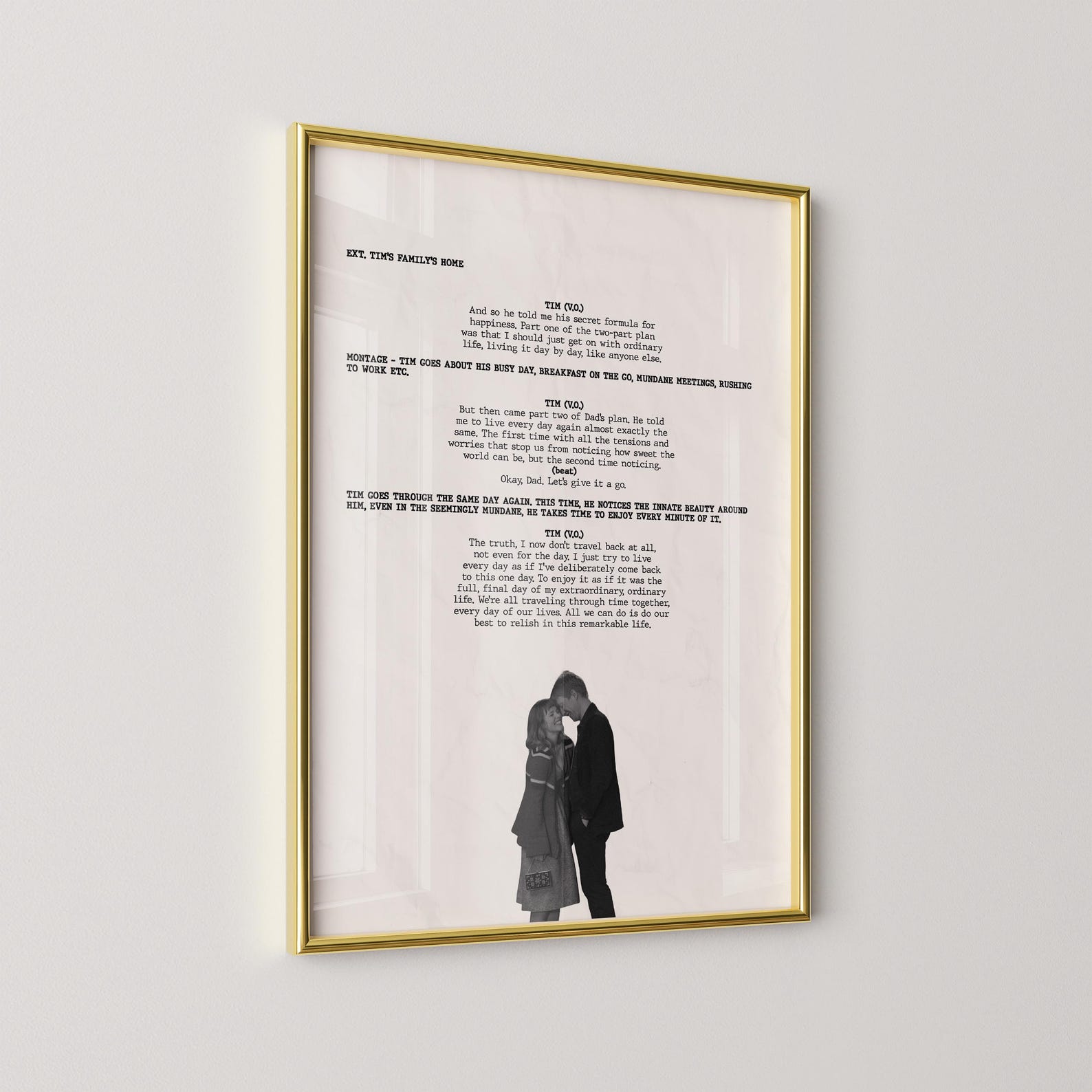 About Time Movie Script Poster: Final Scene Screenplay (digital or ...