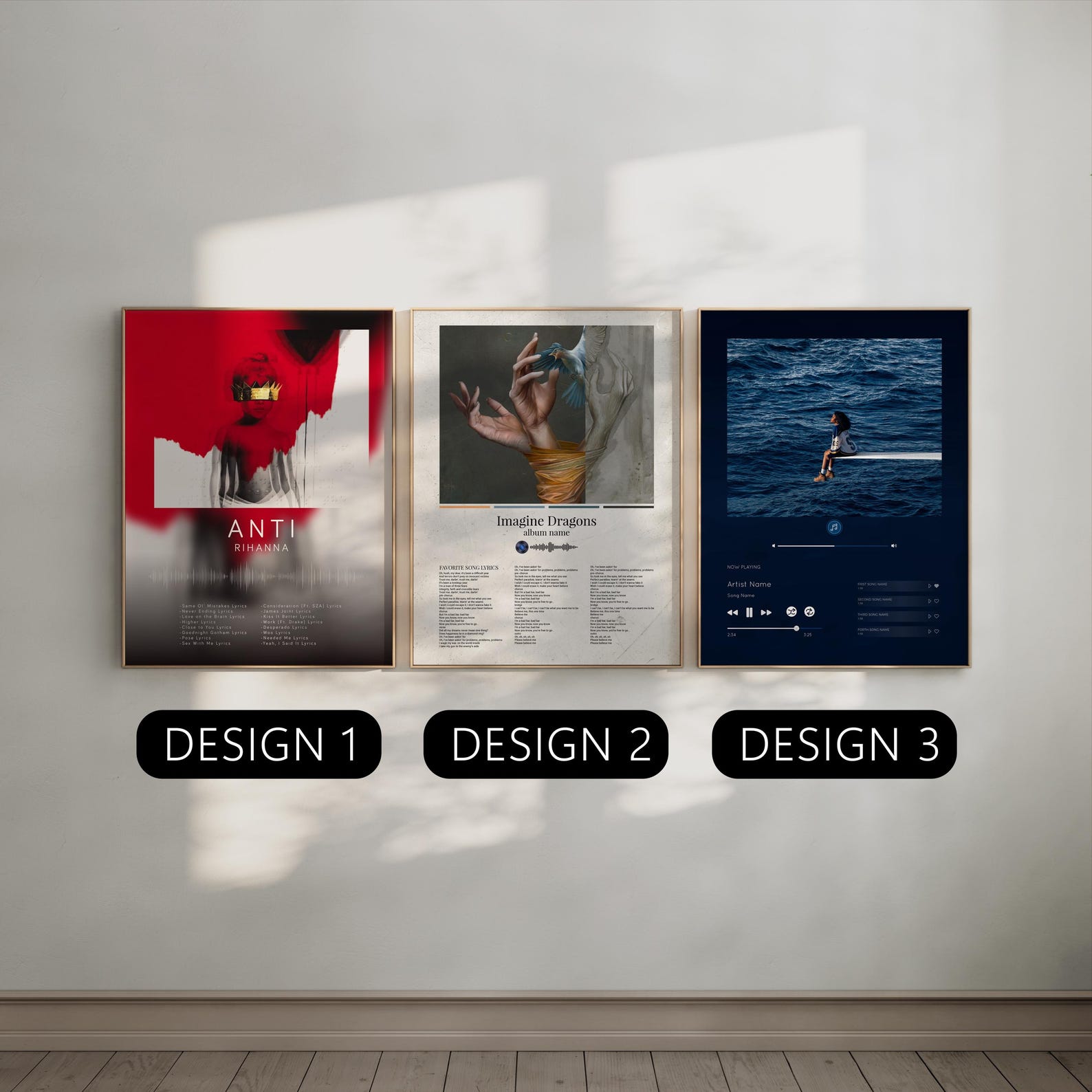 Custom Album Art Poster: Personalized Music Print, Choose Your Artist ...