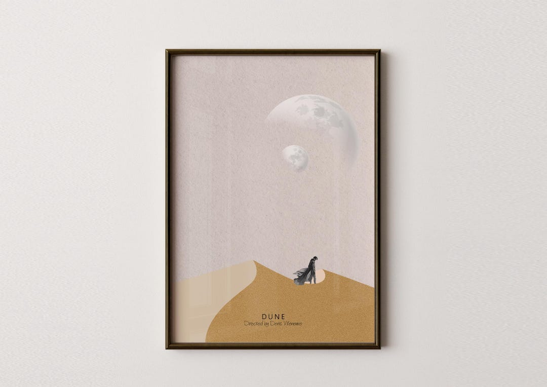 Dune Inspired Poster: Mid-century Modern Minimalist Poster, Retro Art ...