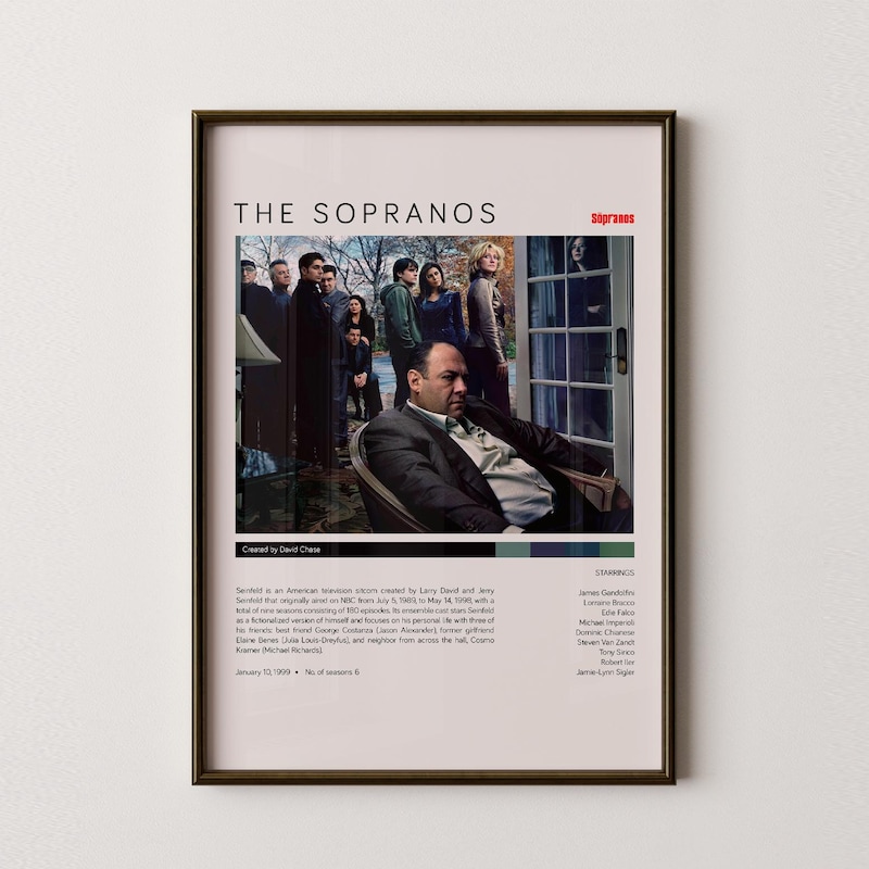 The Sopranos Poster - Etsy