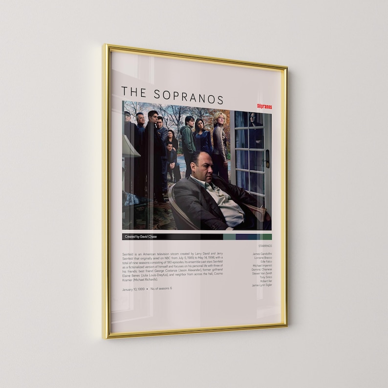 The Sopranos TV Series Poster, Sopranos TV Series, Favorite Movie/tv ...