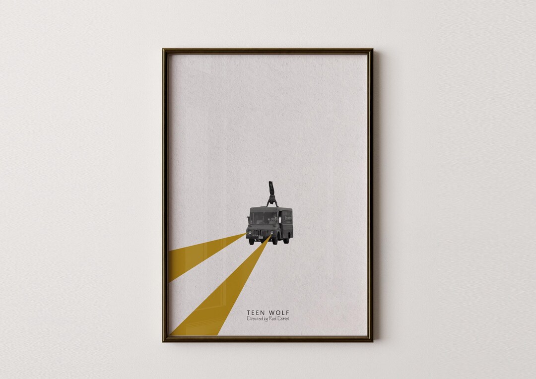 Teen Wolf Inspired Poster: Mid-century Modern Minimalist Poster, Retro ...