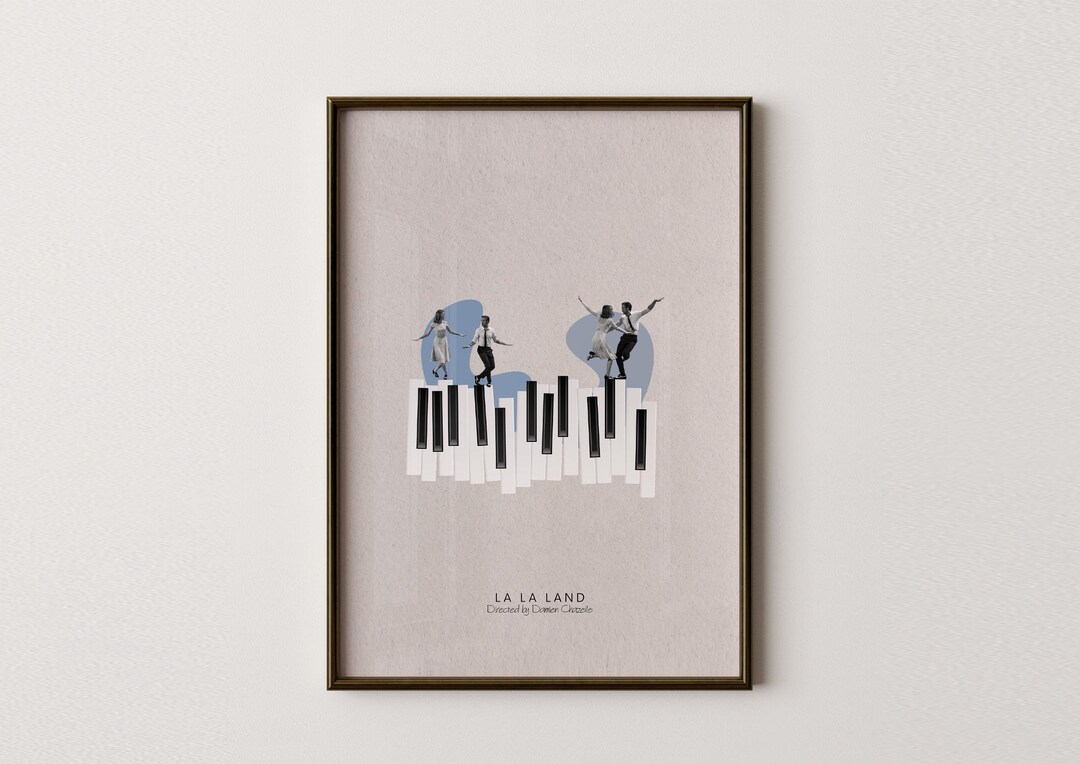 La La Land Inspired Poster: Mid-century Modern Minimalist Poster, Retro ...