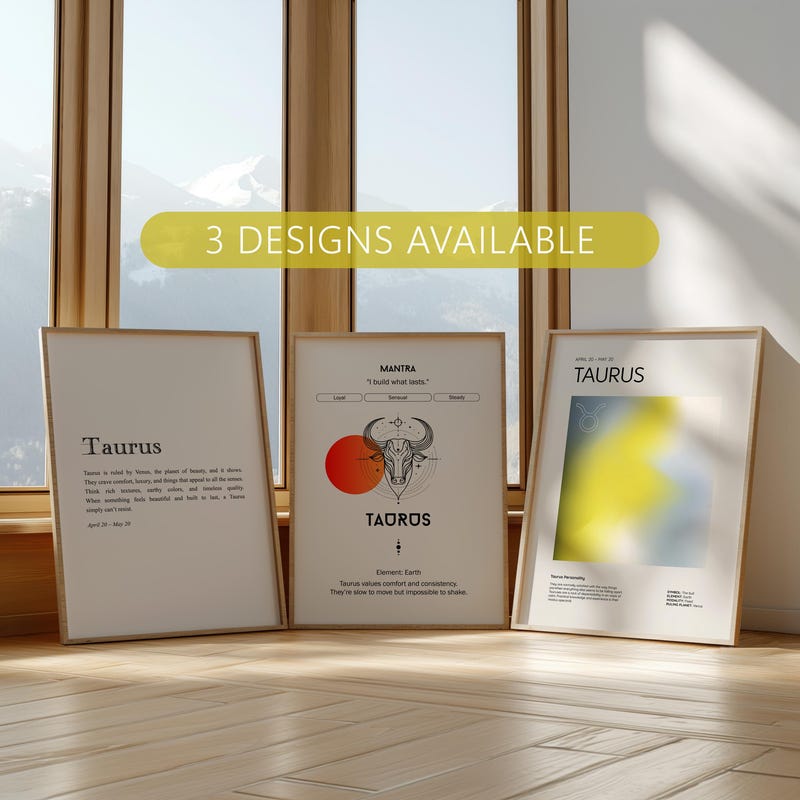 Taurus Art - Etsy