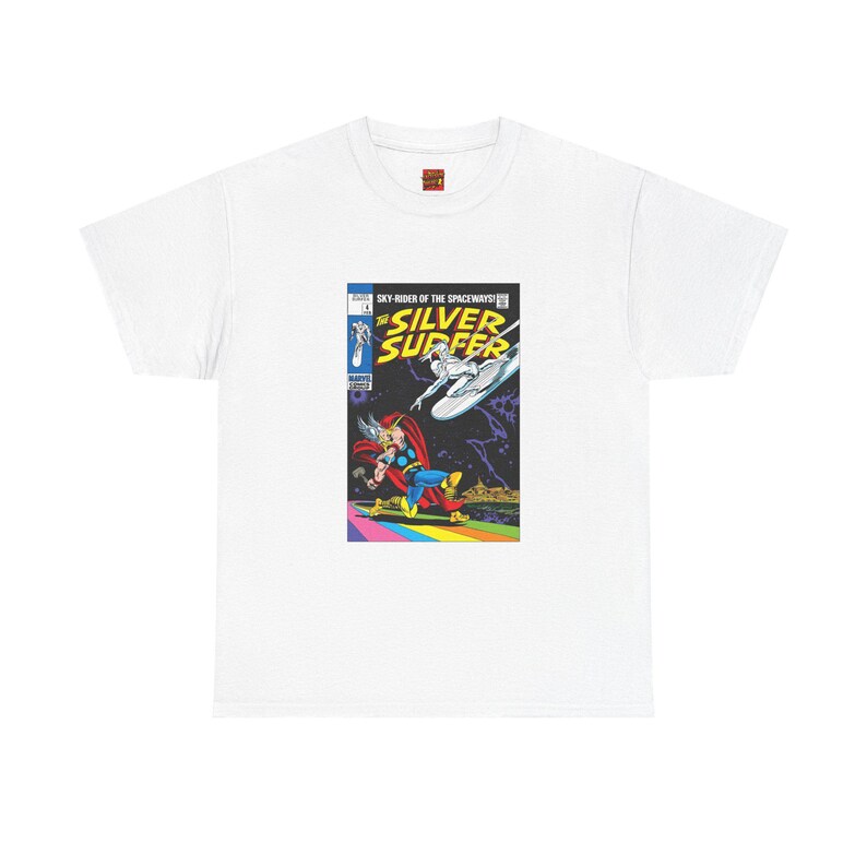 Silver Surfer and Thor Comic Book Cover T-shirt Classic Marvel ...