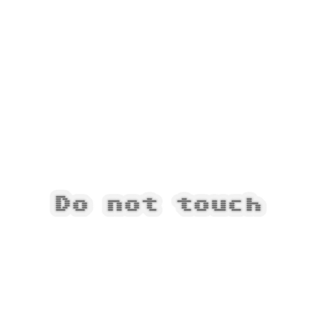 Stickers Do Not Touch - Etsy