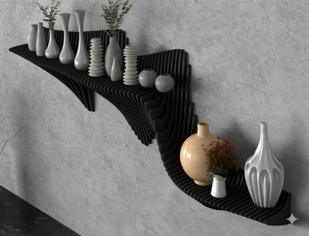 Parametric Wall Shelf: Handmade MDF Floating Shelf - Etsy